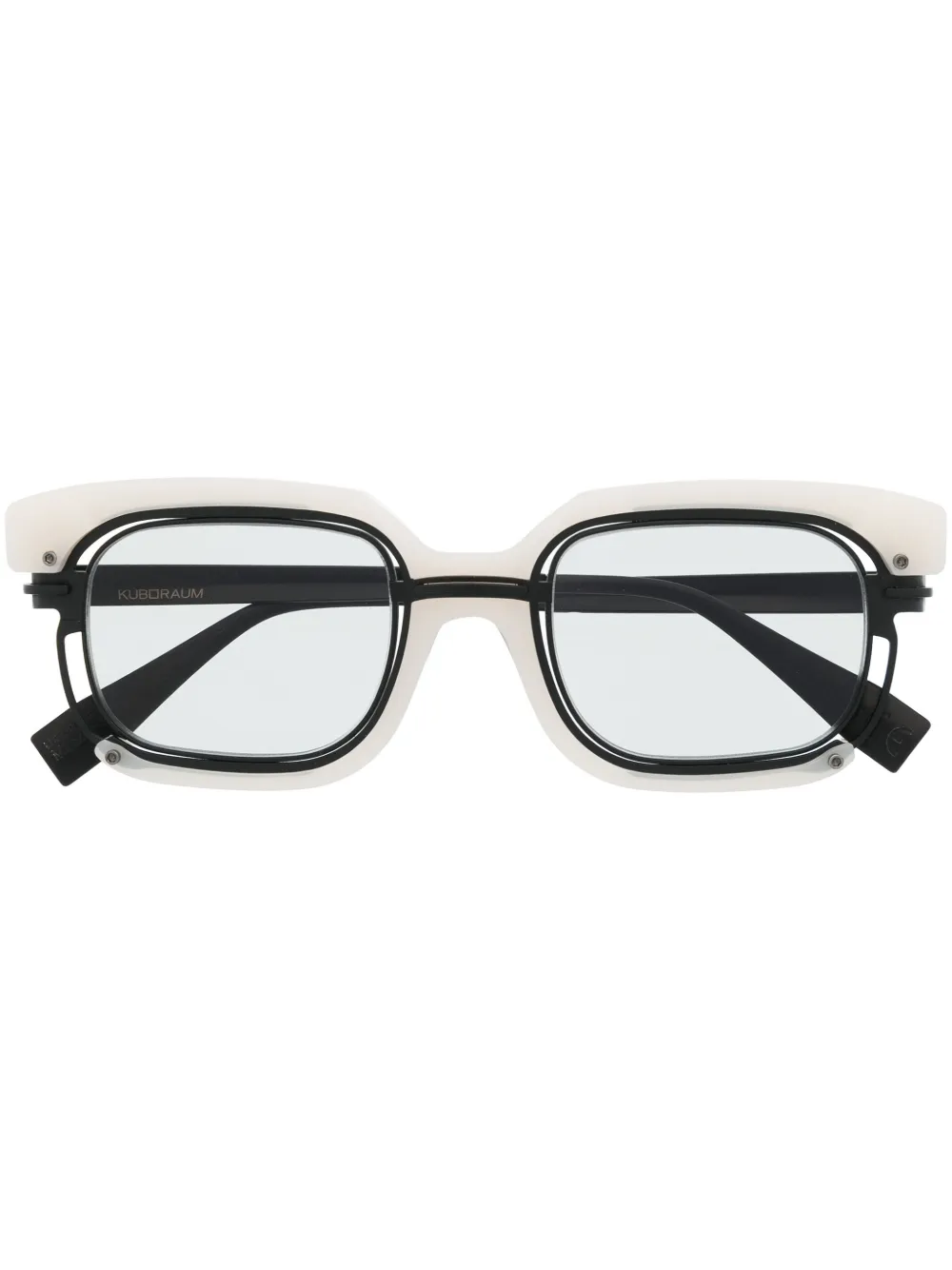 Kuboraum Tinted Square frame Glasses Farfetch Kuboraum Tinted Square frame Glasses Farfetch