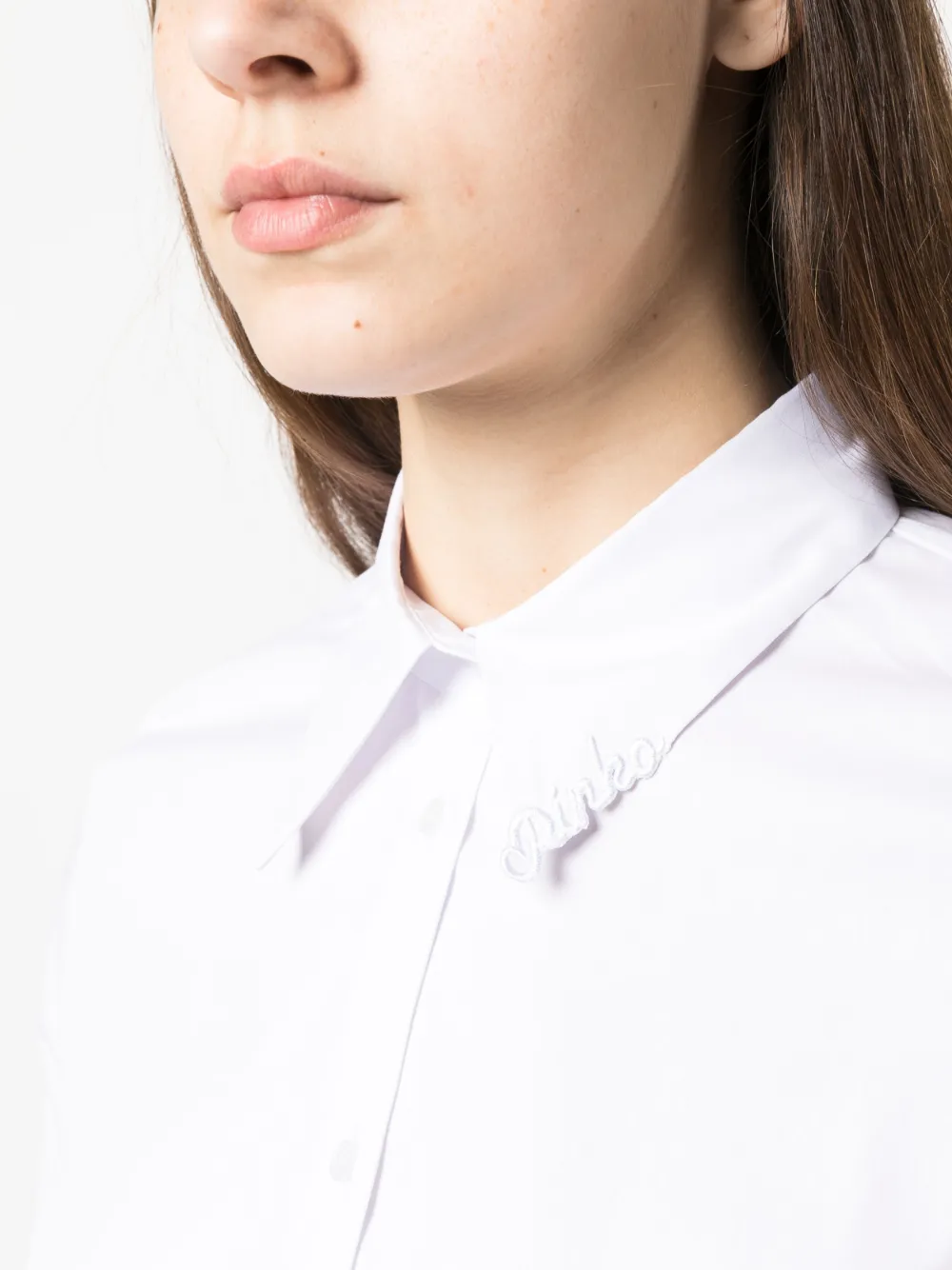 PINKO logo-embroidered Shirt - Farfetch
