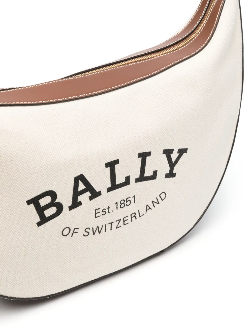 Bally Logo-print Shoulder Bag In Neutrals | ModeSens