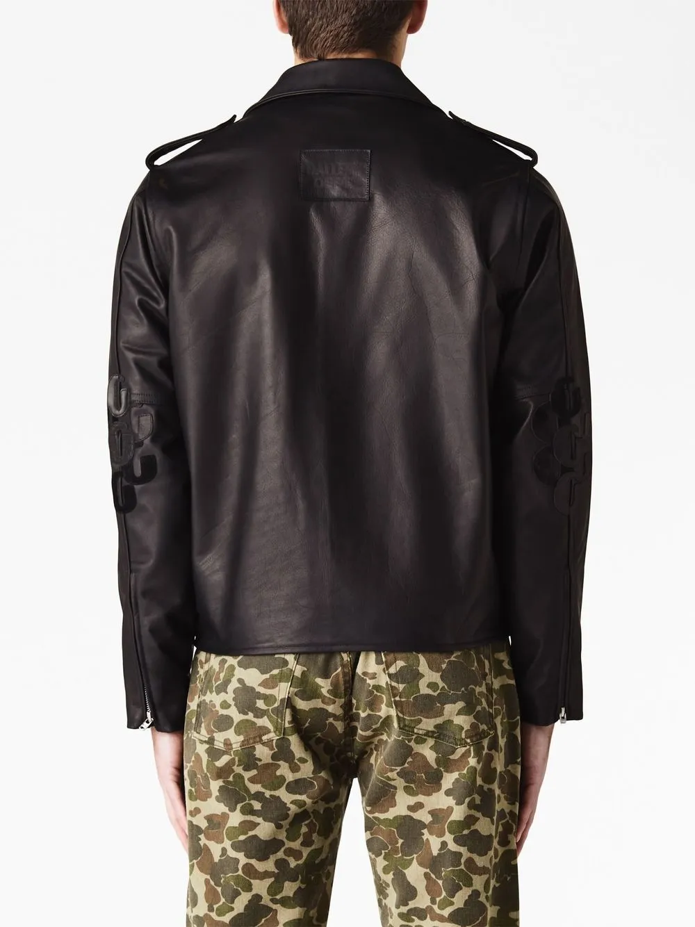 Gallery Dept. Leather Biker Jacket In Black | ModeSens