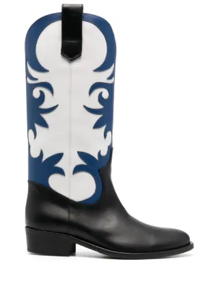 Via Roma 15 two-tone Leather Boots - Farfetch