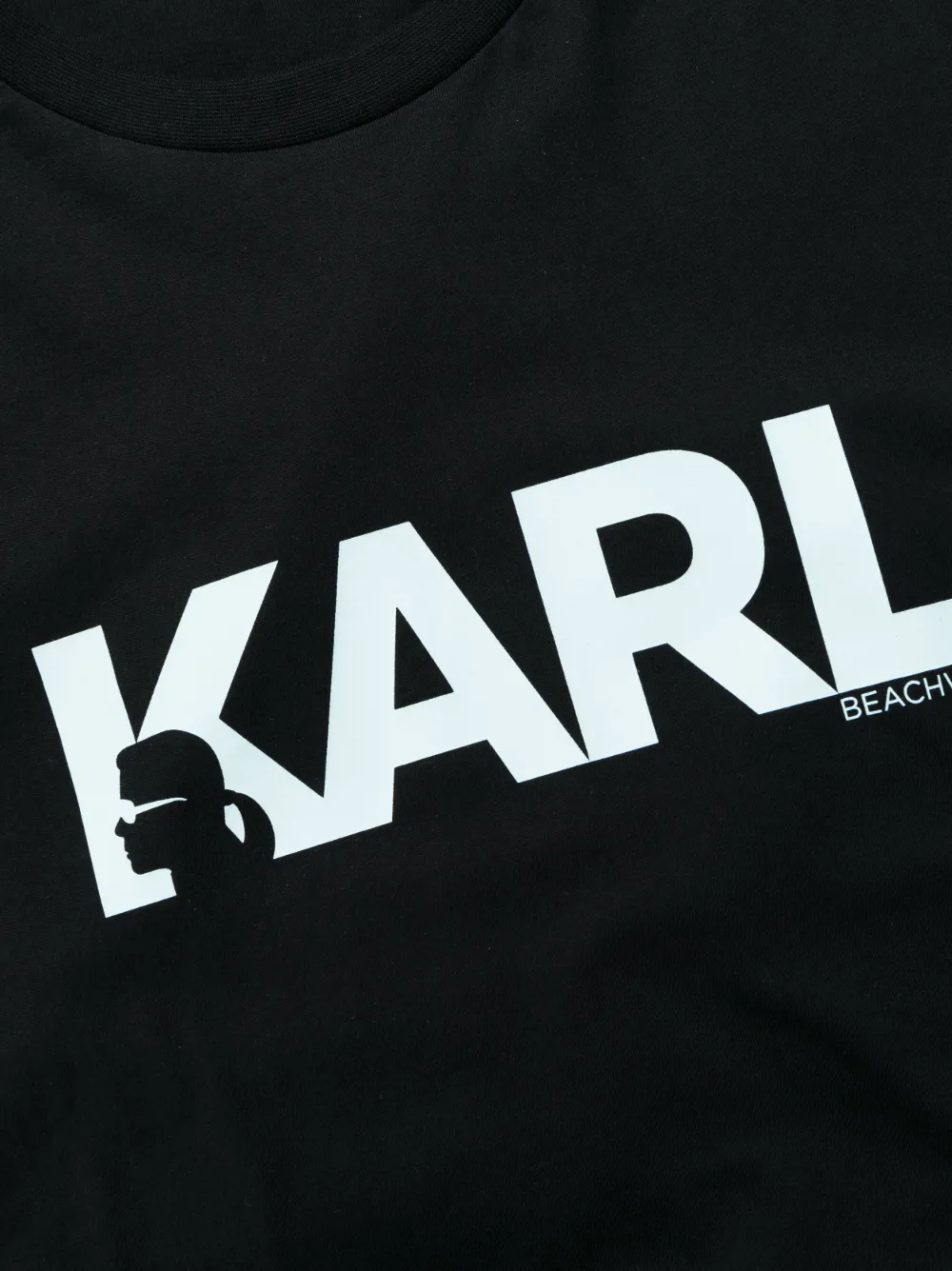 Karl Lagerfeld Karl logo-print Cotton Beach T-shirt - Farfetch