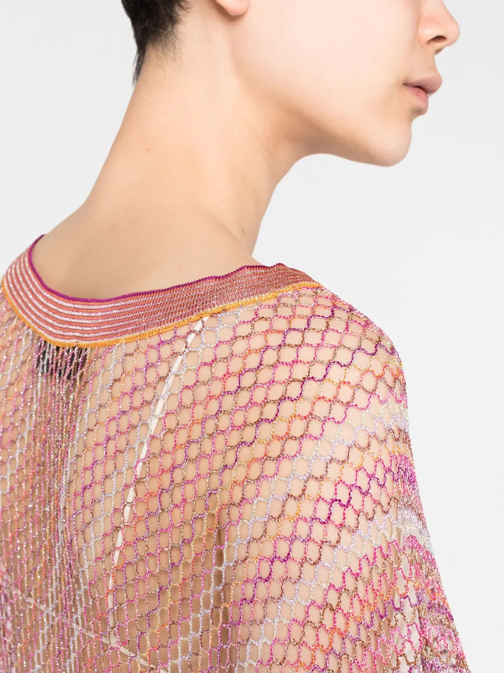 Missoni fringe-trim open-knit Top - Farfetch