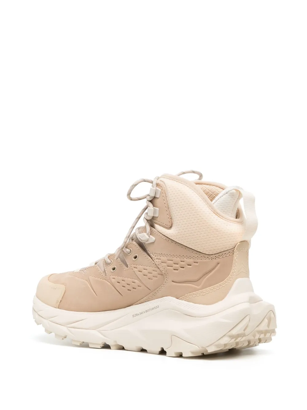 HOKA chunky-sole Leather Boots - Farfetch
