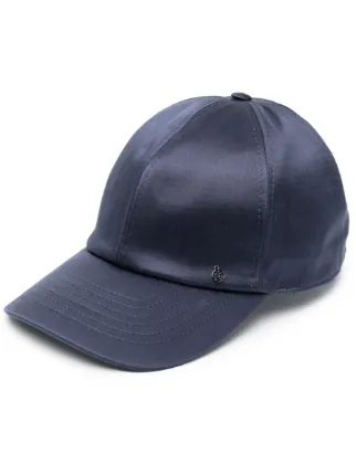 Maison Michel Satin curved-peak Cap | Blue | FARFETCH