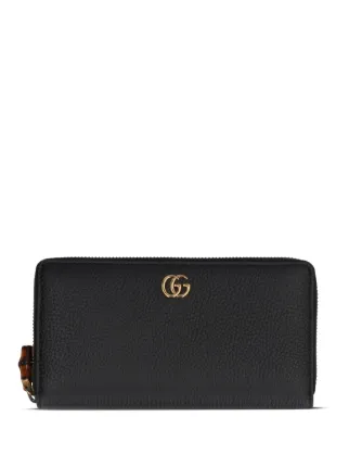 Gucci calf-leather zip-fastening Wallet | Black | FARFETCH AO