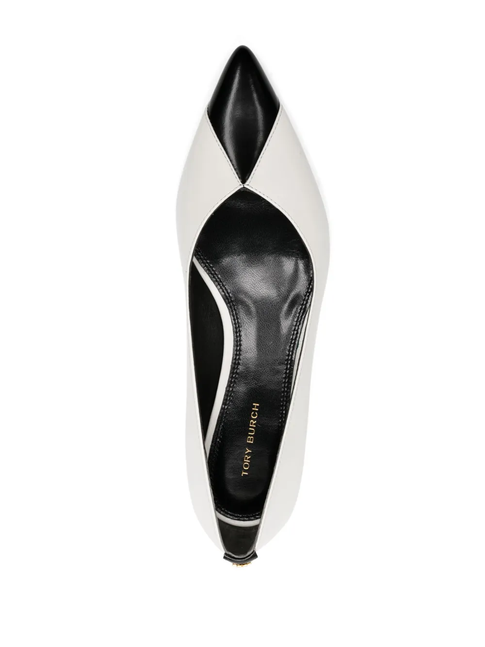 Tory Burch Triangle contrasting-toe Ballerina Shoes - Farfetch