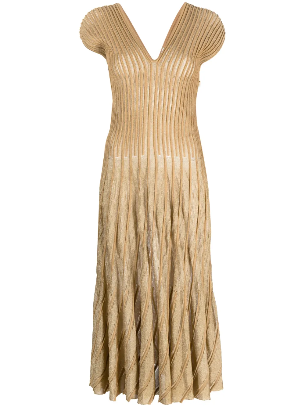 Alaïa short-sleeve ribbed-knit Dress - Farfetch