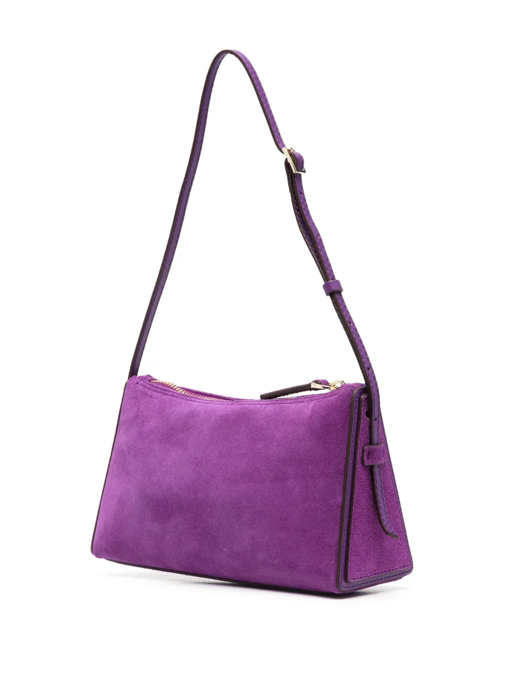 Manu Atelier Logo print Suede Shoulder Bag Farfetch Manu Atelier Logo print Suede Shoulder Bag Farfetch