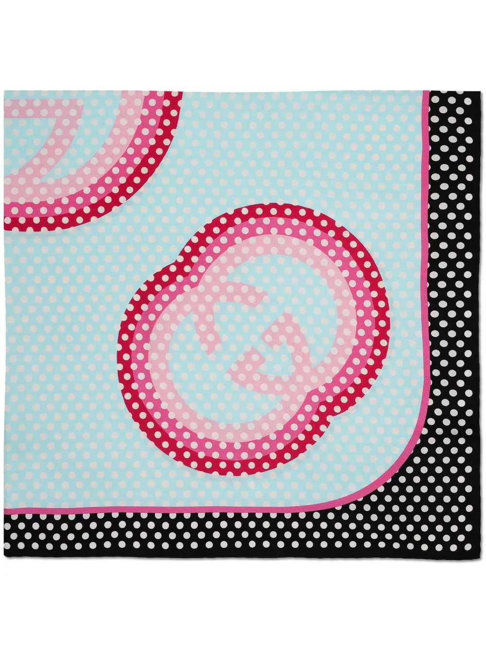 Gucci Logo-print Silk Scarf In Blau | ModeSens