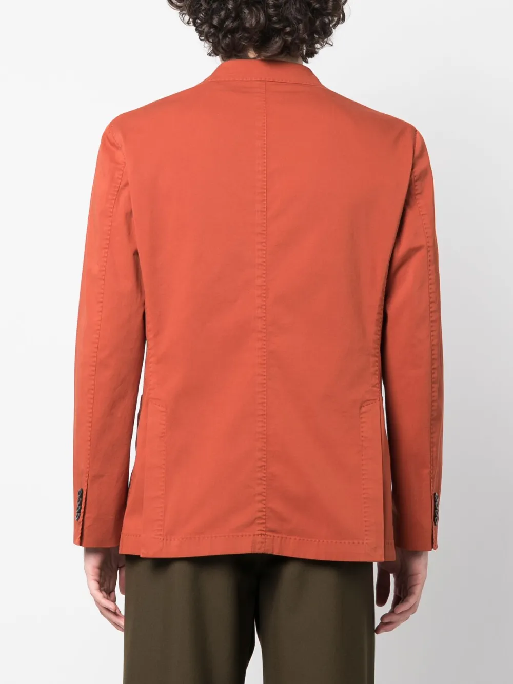 Boglioli Double-breasted Jacket In Orange | ModeSens