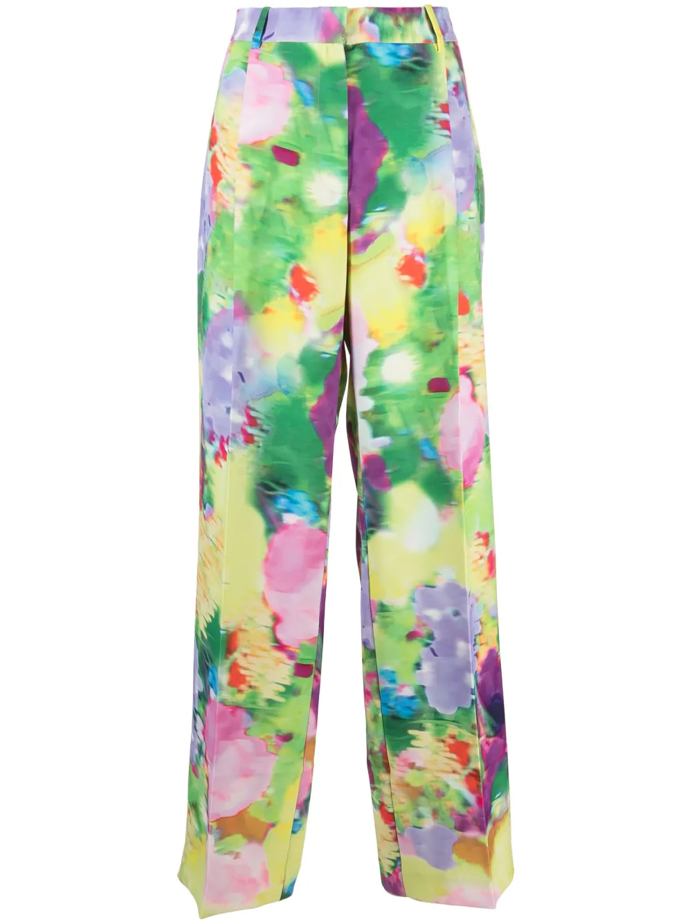 Stine Goya Faded Floral Print Tailored Trousers Farfetch