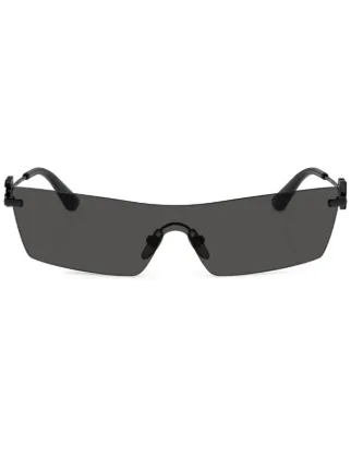 Dolce & Gabbana Eyewear Tinted rectangle-frame Sunglasses | Black ...