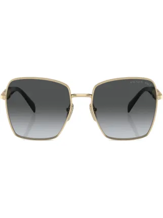 Prada Eyewear square-frame Sunglasses | Gold | FARFETCH