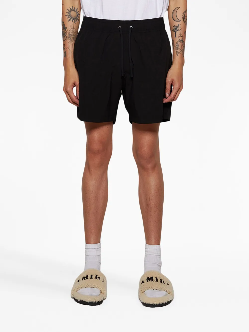 AMIRI logo-embroidery Swim Shorts - Farfetch