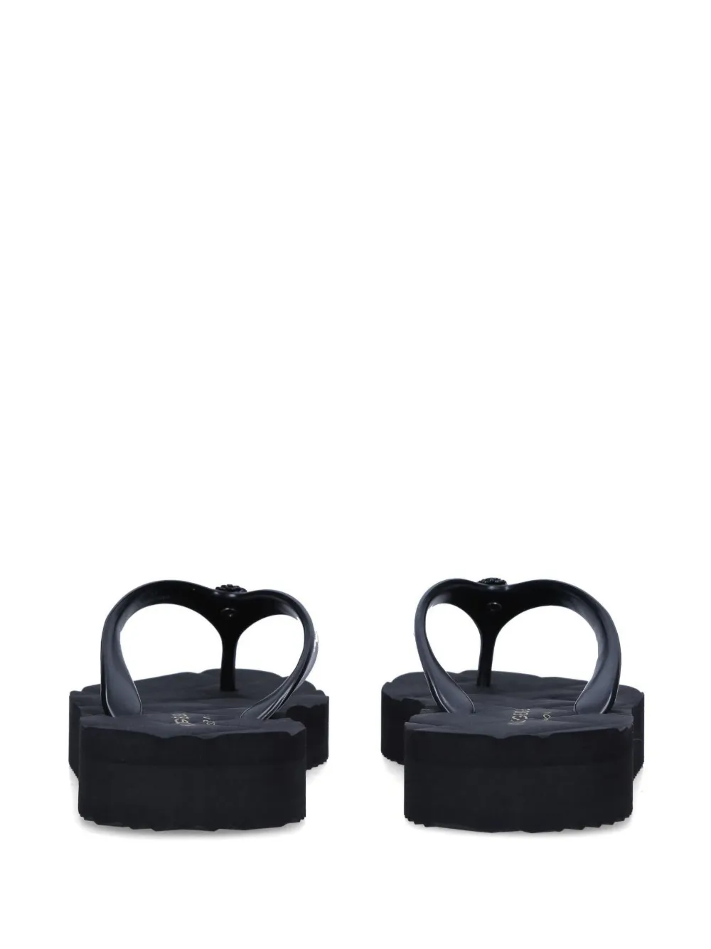 Kurt Geiger Kensington Q Two-post Rubber Flip Flops In Black | ModeSens