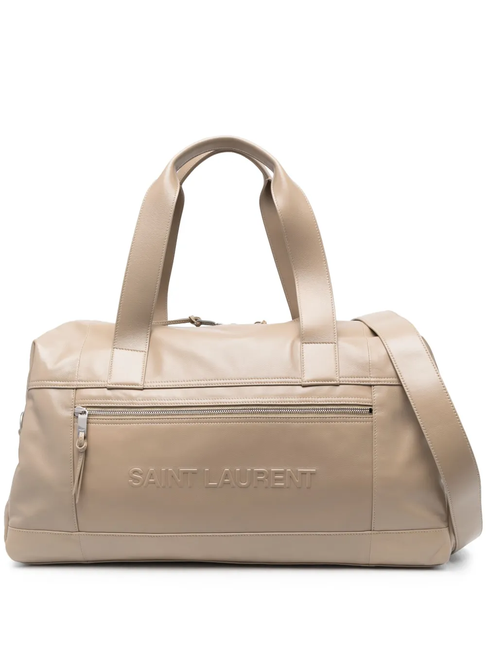 Saint Laurent Embossed logo Duffle Bag Farfetch Saint Laurent Embossed logo Duffle Bag Farfetch