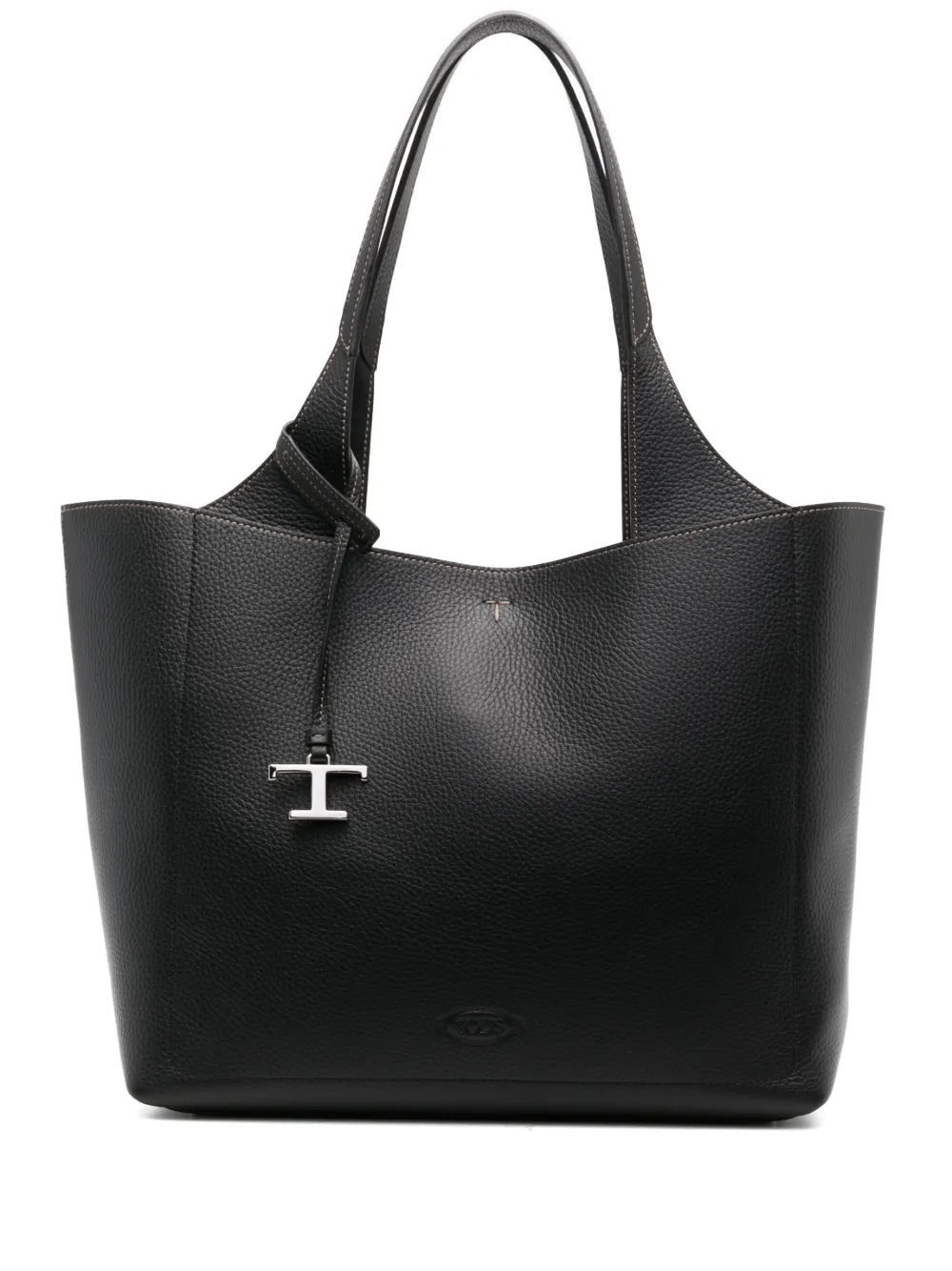 Tod's logo-charm Leather Tote Bag - Farfetch