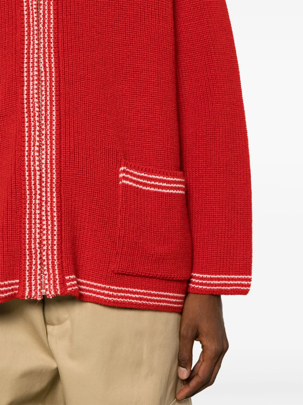 BODE Shaker Stitch Wool Cardigan - Farfetch