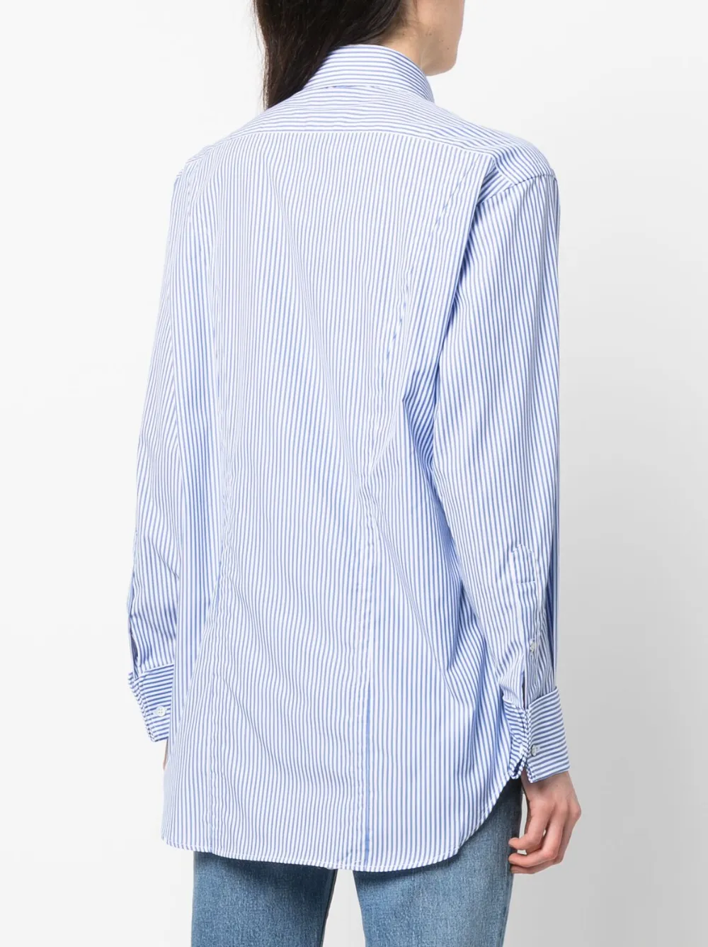 Rag & Bone Striped button-up Shirt | Blue | FARFETCH