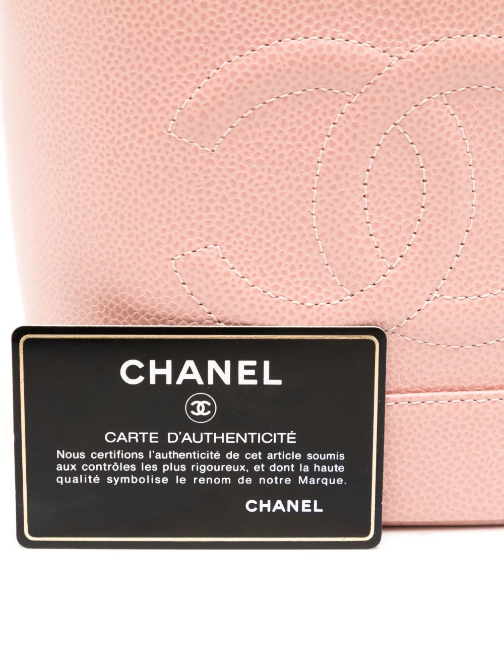 CHANEL Pre-Owned 2003 CC logo-embossed Vanity Bag | Pink | FARFETCH