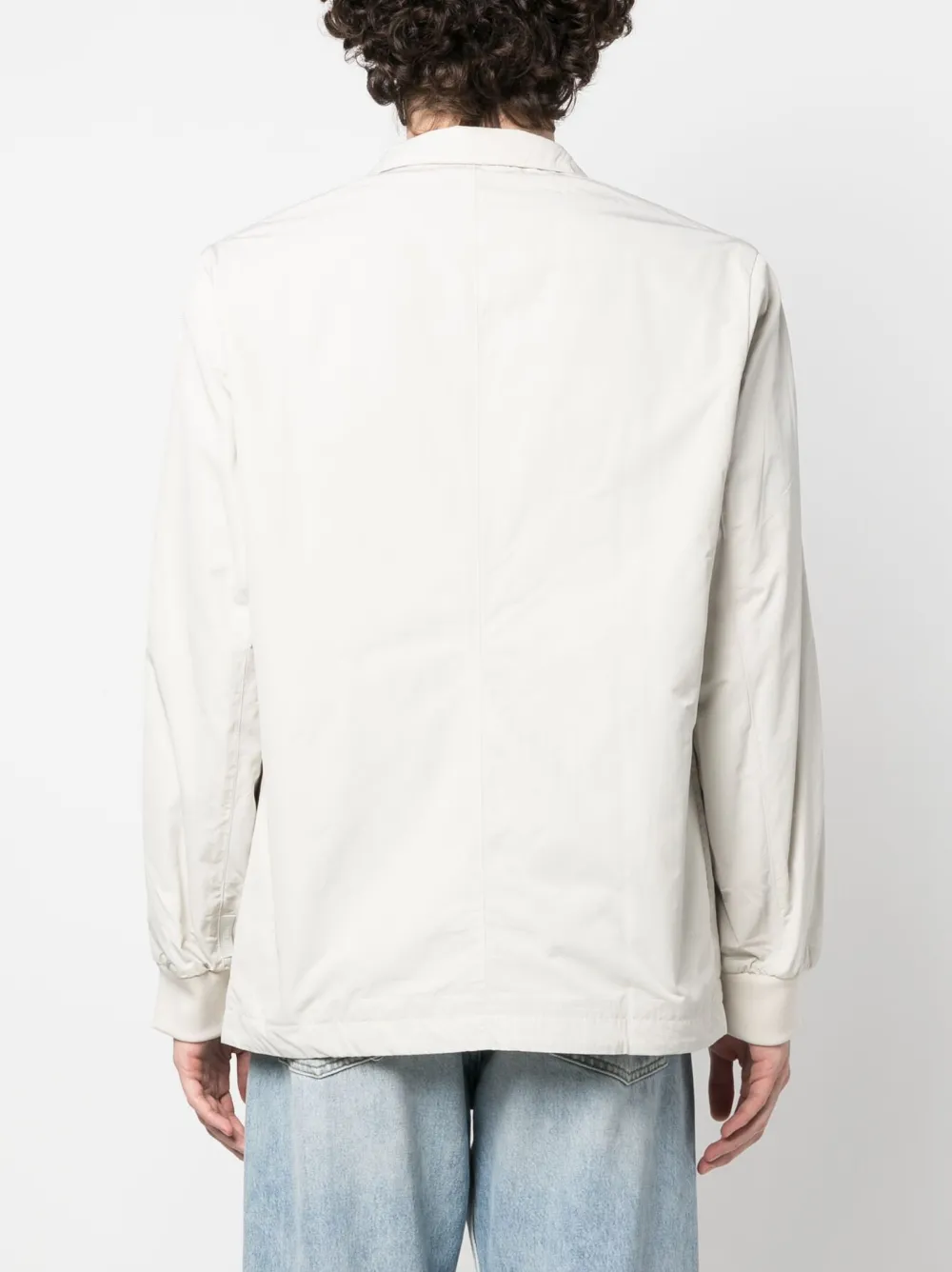 Adidas logo-patch Recycled Polyester Jacket | Neutrals | FARFETCH