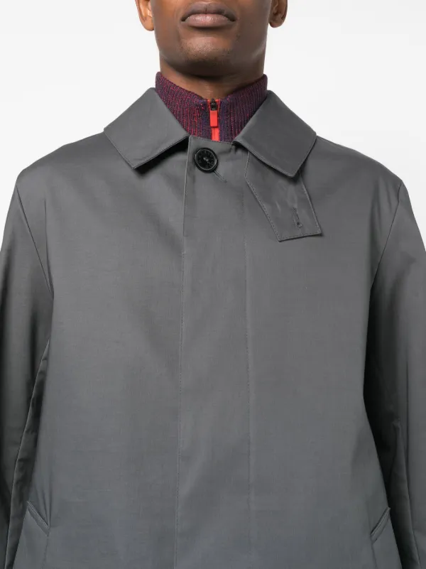 Mackintosh Cambridge Raintec Cotton Coat | Grey | FARFETCH Mackintosh Cambridge Raintec Cotton Coat | Grey | FARFETCH