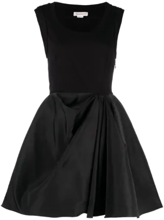 Alexander McQueen gathered-detail Minidress | Black | FARFETCH TR