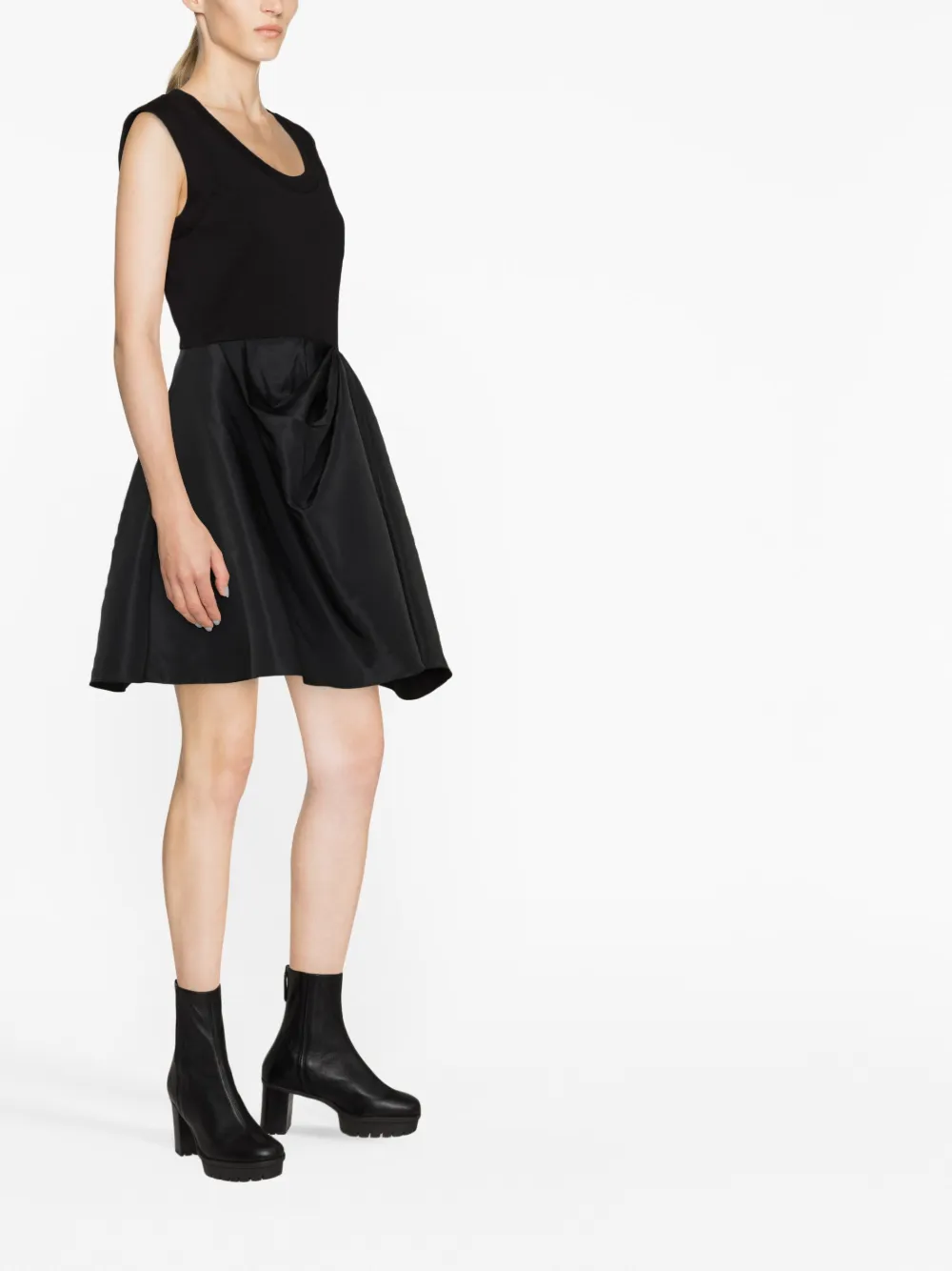 Alexander McQueen gathered-detail Minidress | Black | FARFETCH