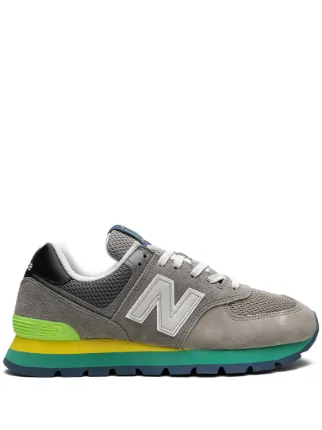 New Balance 574 Rugged "Marblehead/Emerald Sky/Wave" Sneakers | Grey ...