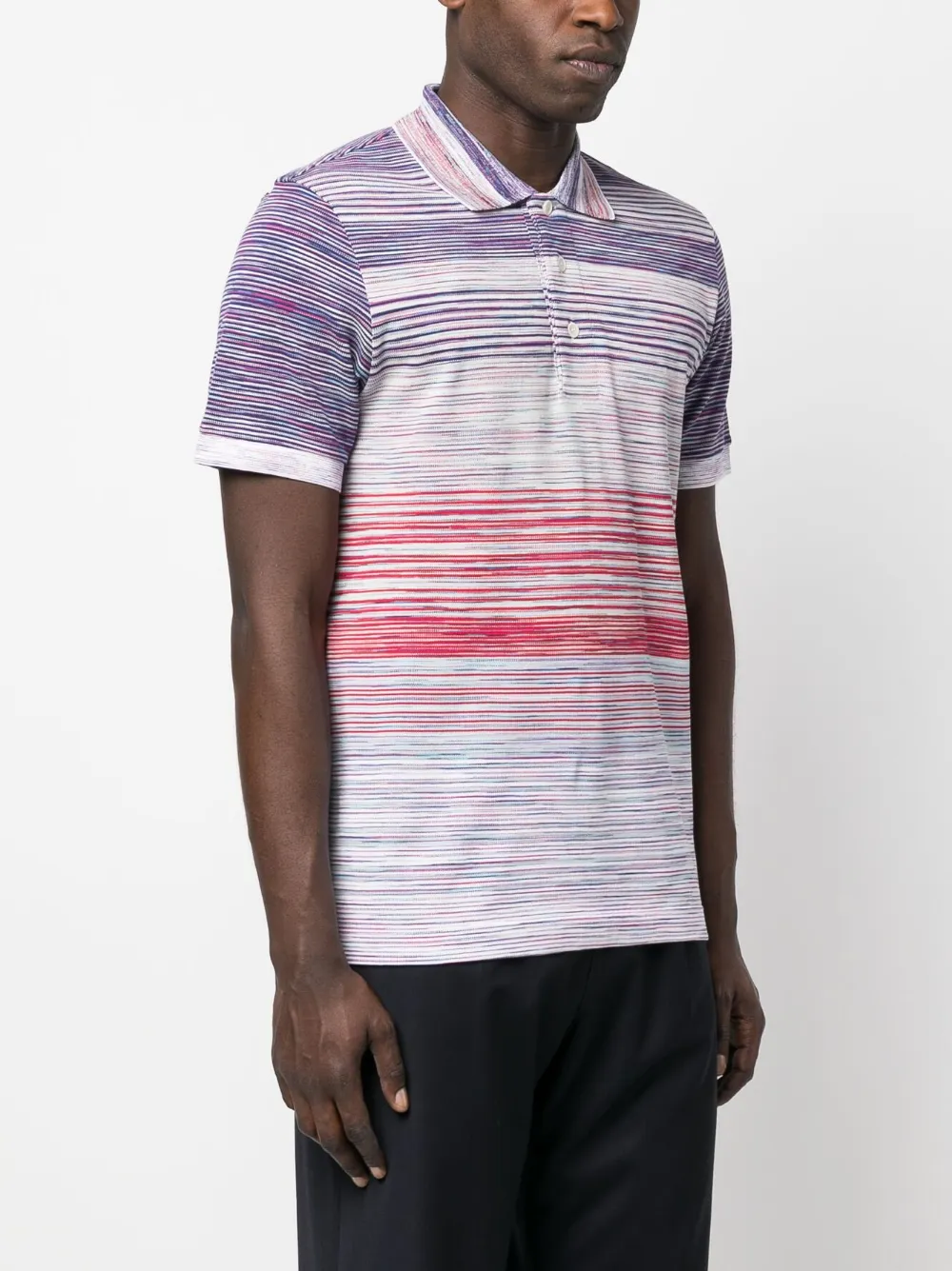 Missoni gradient-effect Polo Shirt | Purple | FARFETCH UK Missoni gradient-effect Polo Shirt | Purple | FARFETCH UK