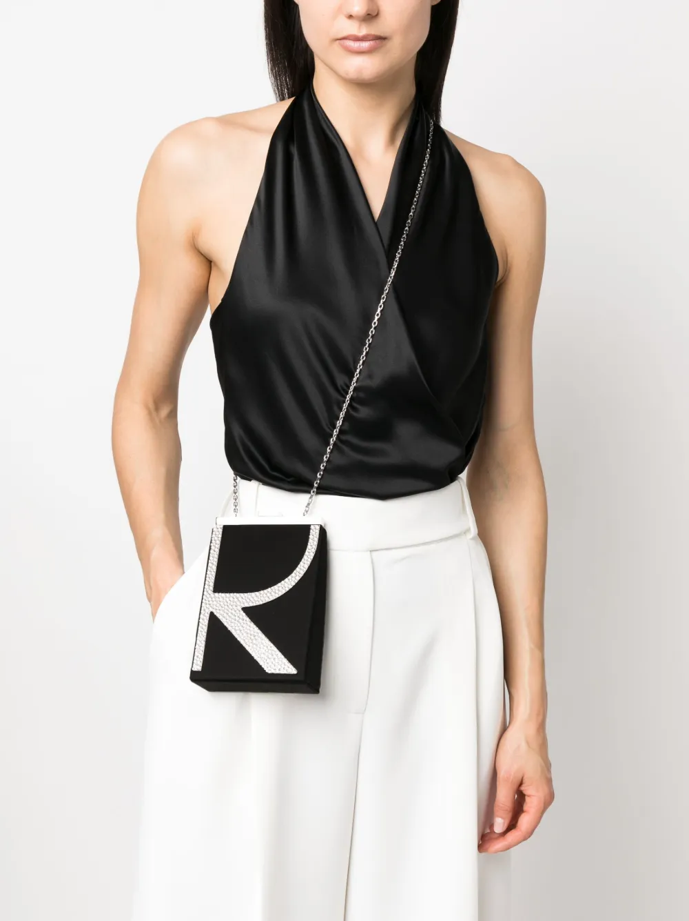 Roger Vivier Crystal Logo Crossbody Bag - Farfetch