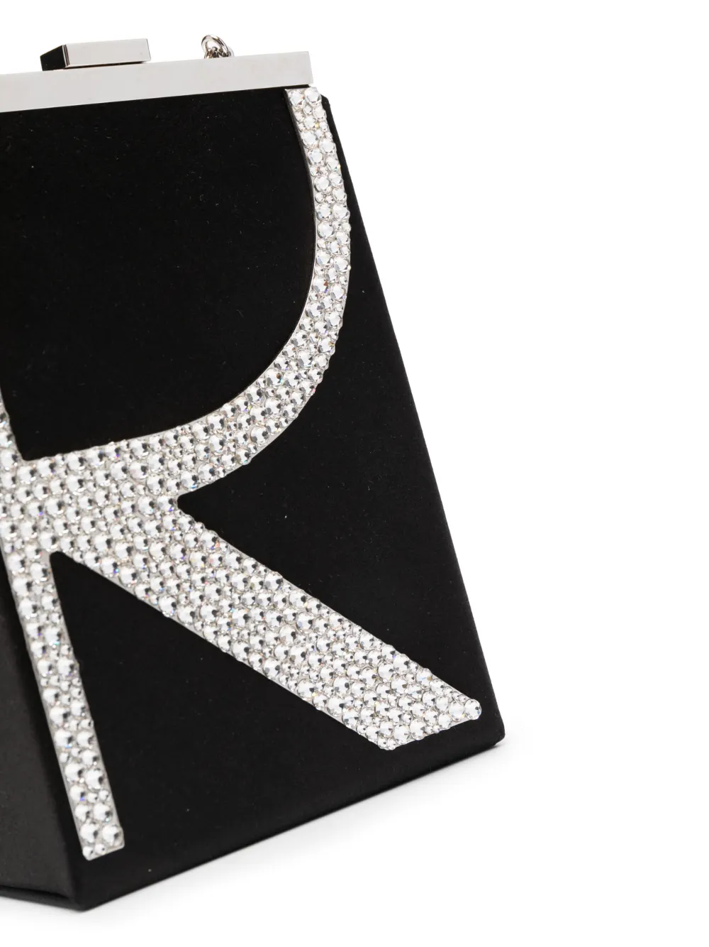 Roger Vivier Crystal Logo Crossbody Bag | Black | FARFETCH