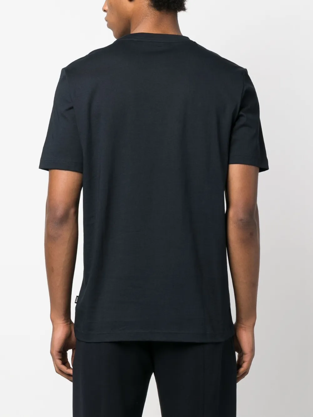 BOSS embossed-logo short-sleeved T-shirt - Farfetch
