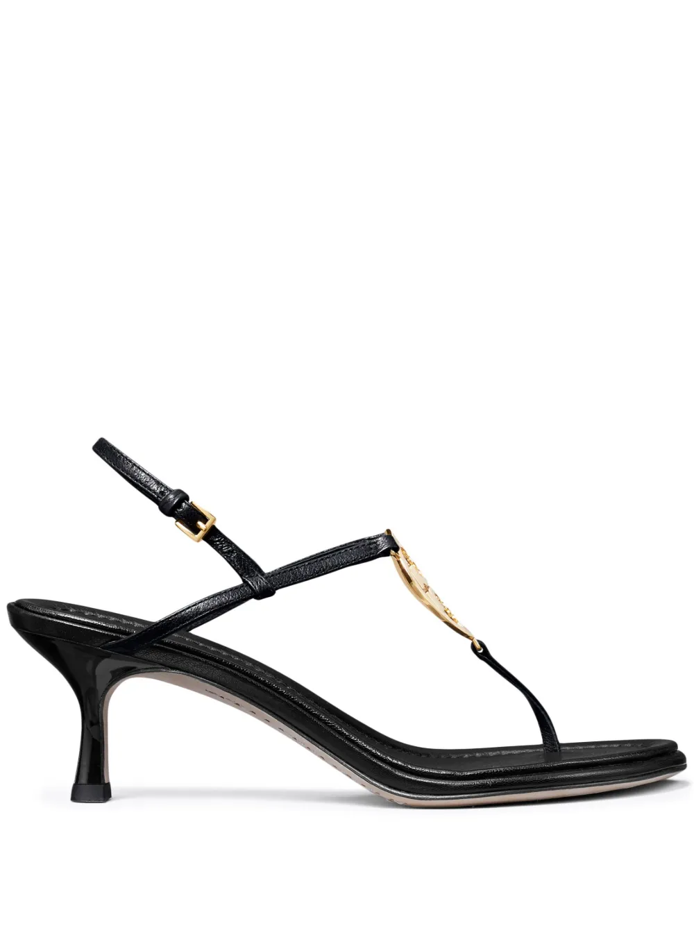 Tory Burch Capri Miller Low Heel Sandal In Perfect Black | ModeSens
