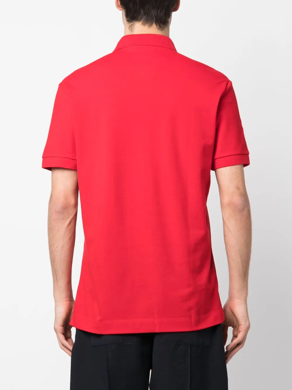 Lacoste logo-patch Cotton Polo Shirt | Red | FARFETCH