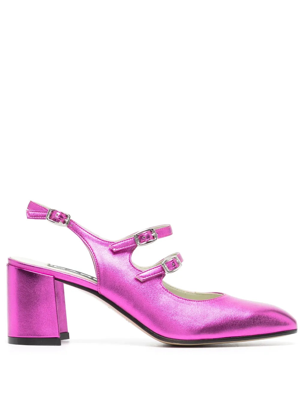 Carel Paris Banana Laminated Leather Pump In Pink Modesens