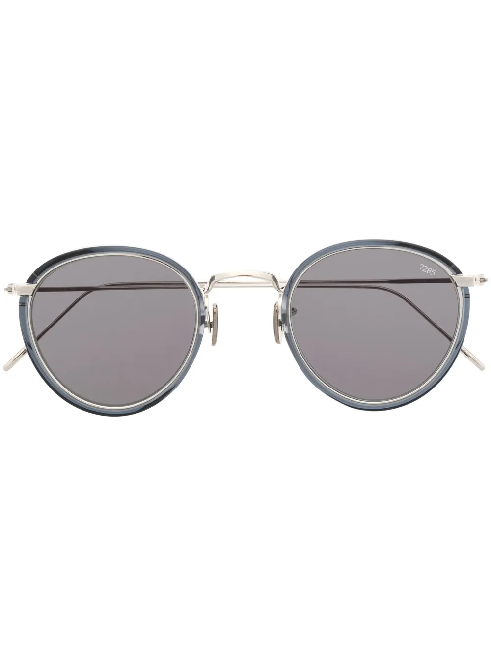 Eyevan7285 tinted-lenses round-frame Sunglasses | Silver | FARFETCH UK