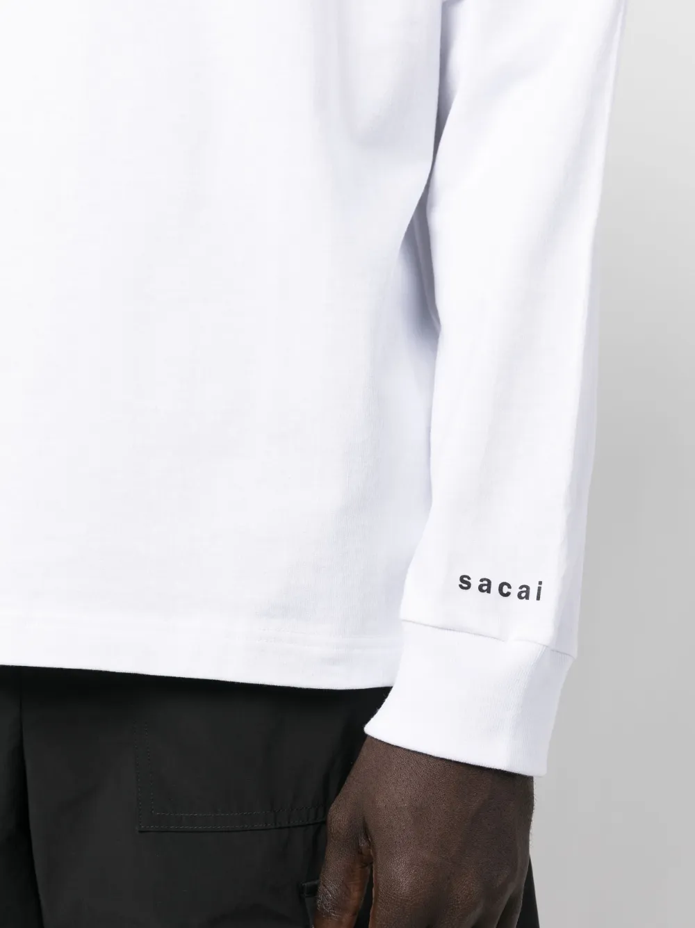 Sacai Pull Superposé à Logo Imprimé - Farfetch