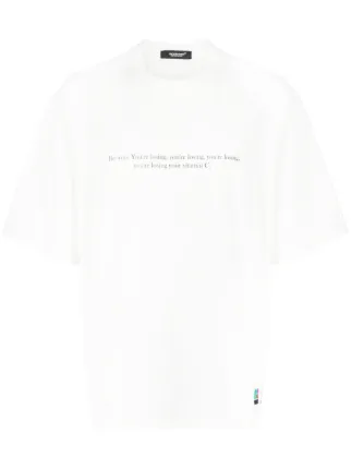 Undercover slogan-print Cotton T-shirt | White | FARFETCH