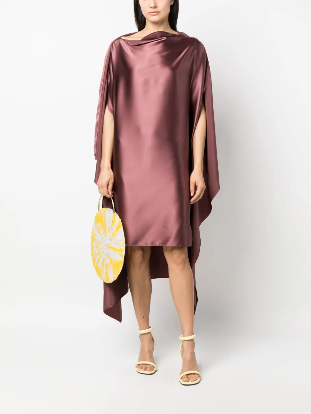 Gianluca Capannolo Cape design Midi Dress Farfetch