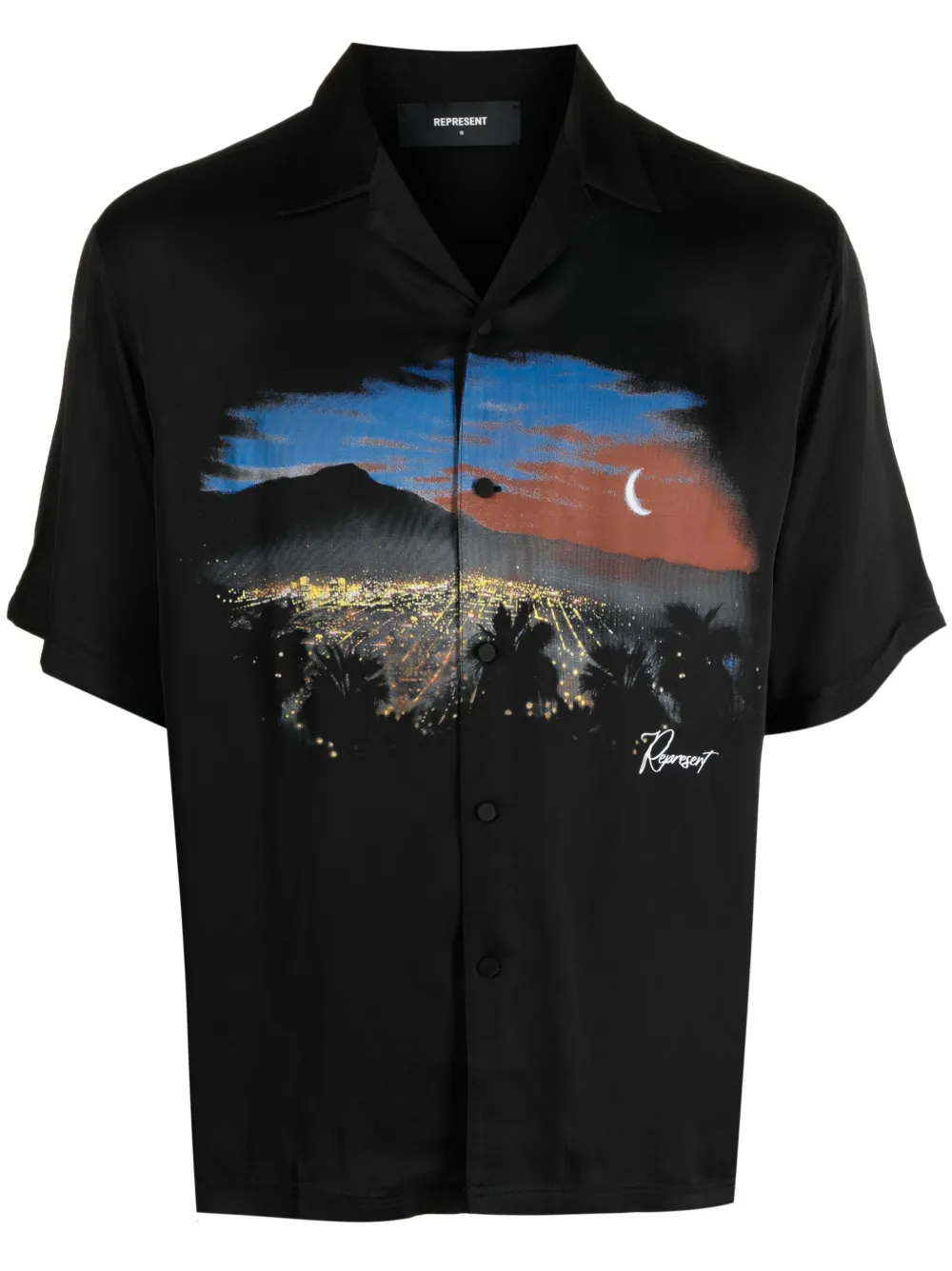 Represent Graphic Print Short Sleeved Shirt Farfetch