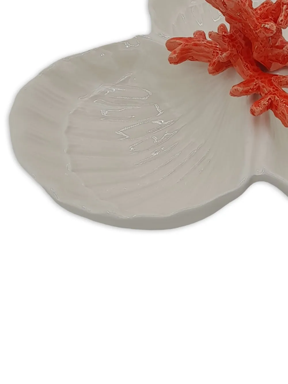 Les-Ottomans Coral Porcelain Starter Plate | White | FARFETCH