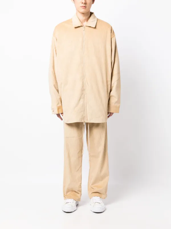 FEAR OF GOD ESSENTIALS Corduroy zip-up Shirt Jacket | Brown FEAR OF GOD ESSENTIALS Corduroy zip-up Shirt Jacket | Brown