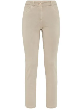 Brunello Cucinelli logo-patch Denim Jeans | Neutrals | FARFETCH UK