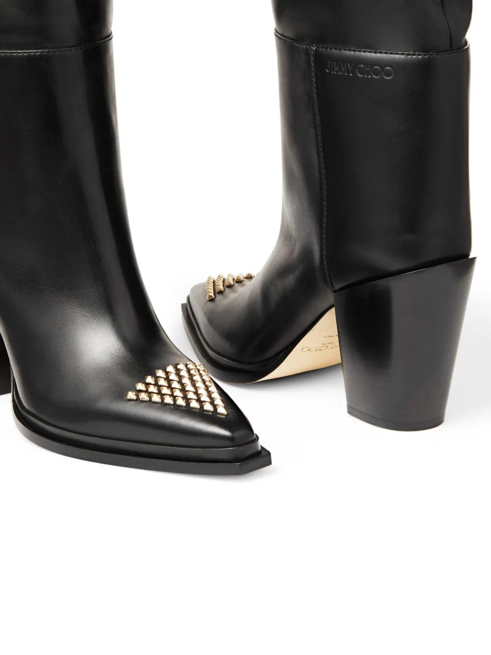 Jimmy Choo Cece 80mm stud-embellished Boots - Farfetch
