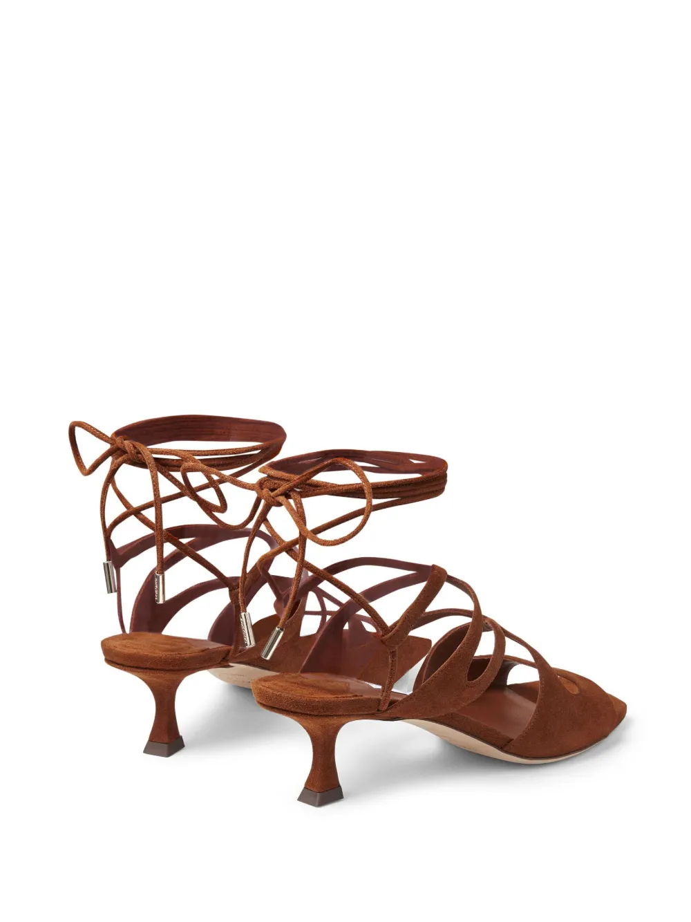 Jimmy Choo Azure 50mm Suede Sandals - Farfetch