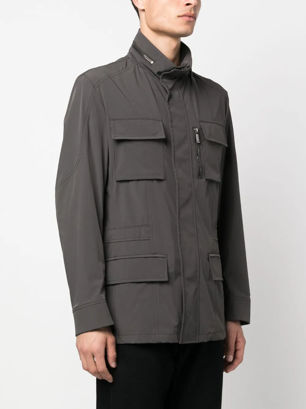 Moorer Manolo-KN Field Jacket | Grey | FARFETCH UK
