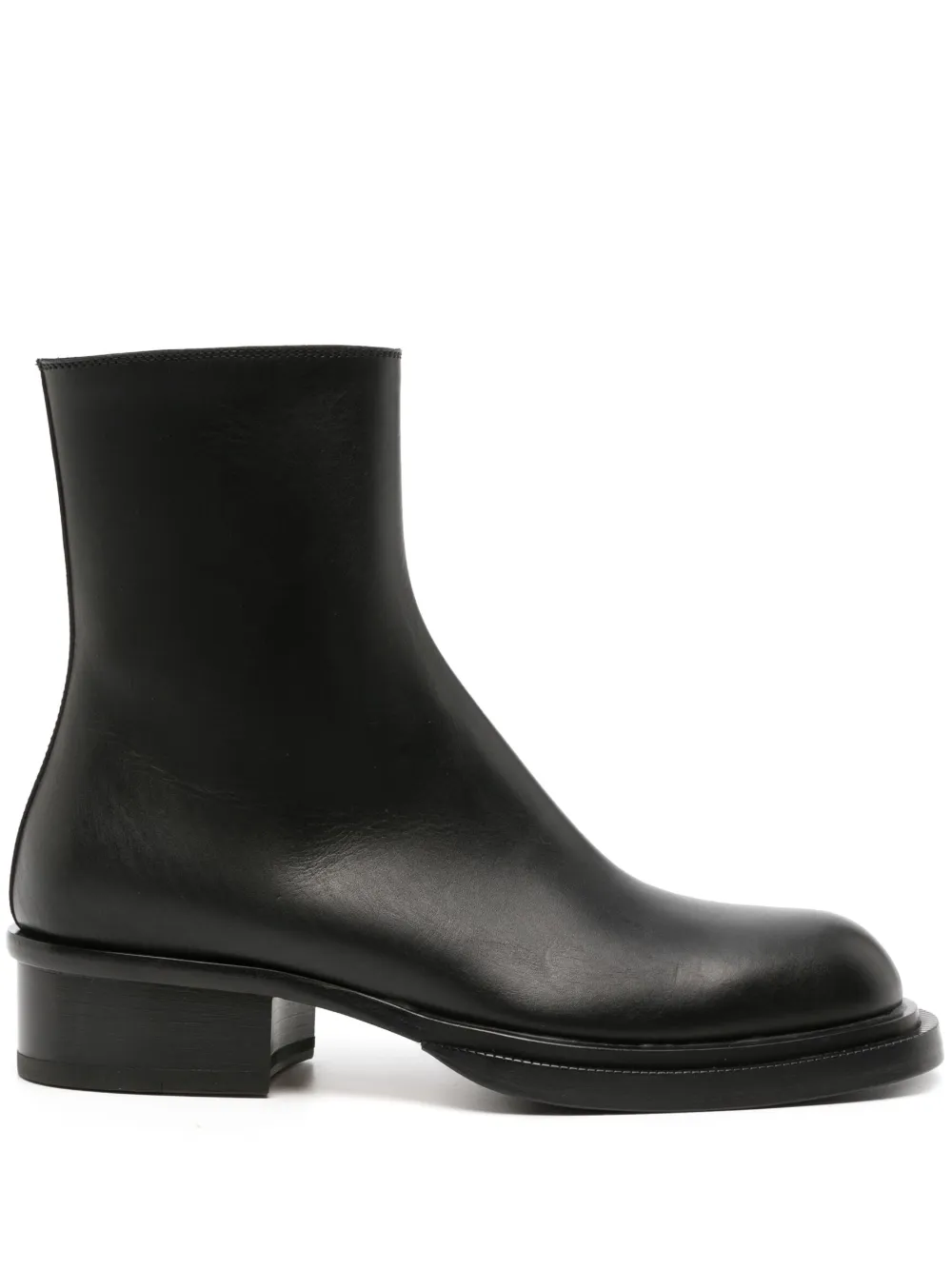 Alexander McQueen Cuban Stack Leather Boots - Farfetch
