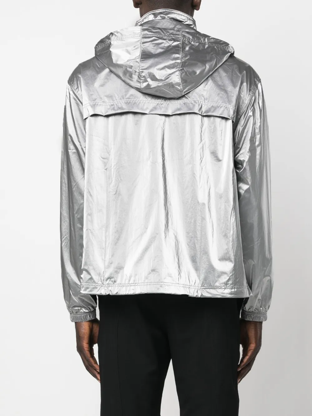 Adidas x Wales Bonner metallic-finish Hooded Windbreaker - Farfetch